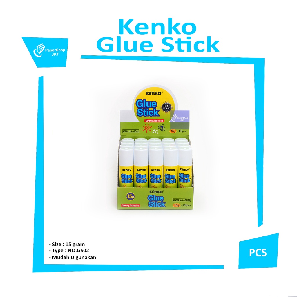 Jual KENKO - Lem Stick 15gram Glue Stick - Pcs | Shopee Indonesia