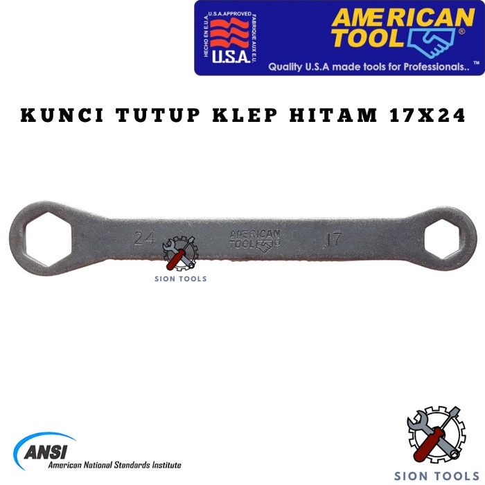 Jual AMERICAN TOOL KUNCI TUTUP KLEP HITAM 17 X 24 MM - ENGINE BLOCK ...