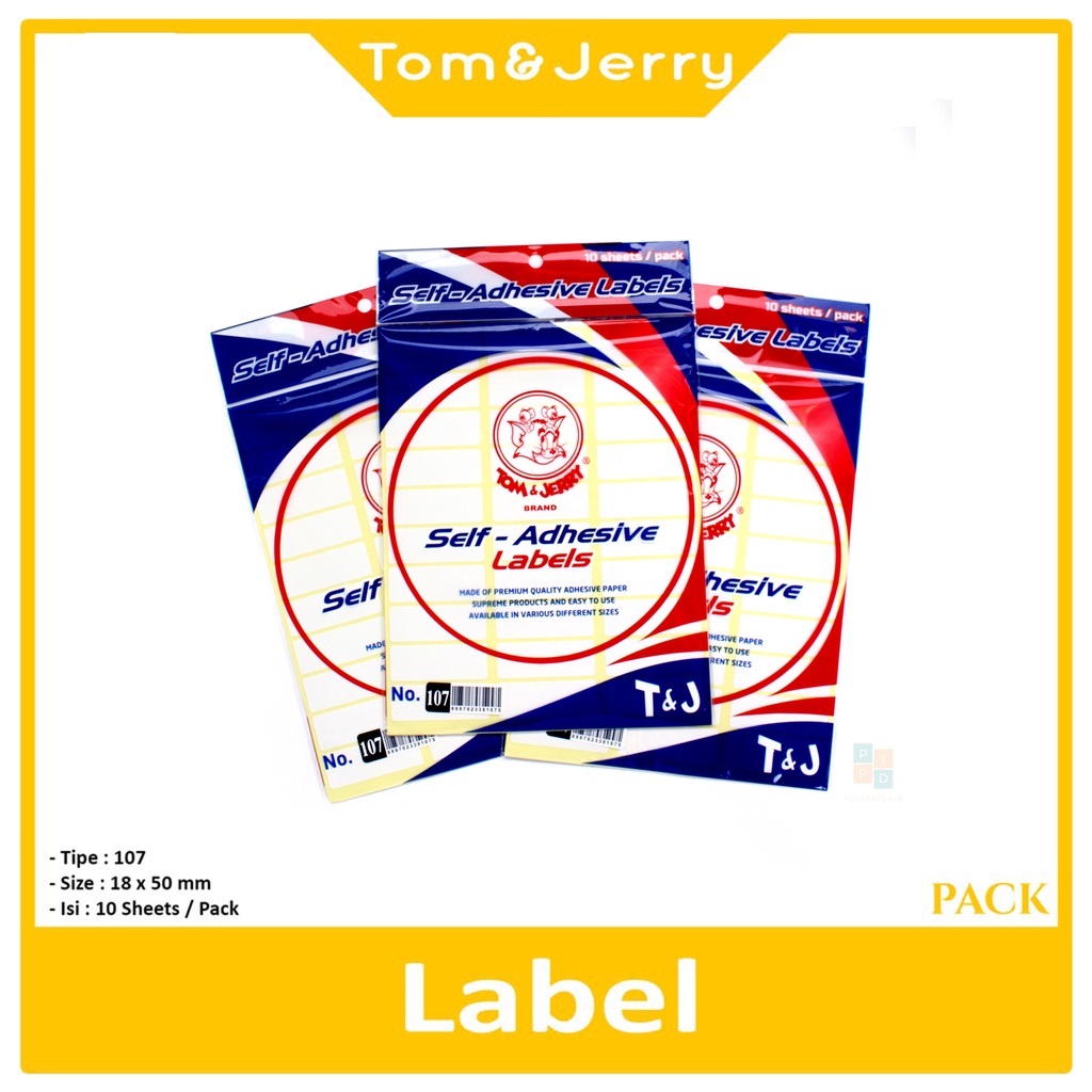 Jual Tom & Jerry Label Paper Putih No.107 - Pad | Shopee Indonesia