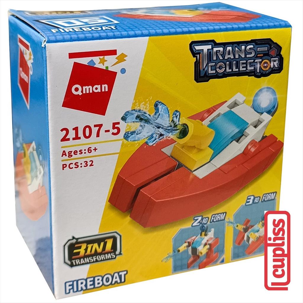 Jual QMAN Fire Swat 3in1 Fireboat 2107-5 | Shopee Indonesia