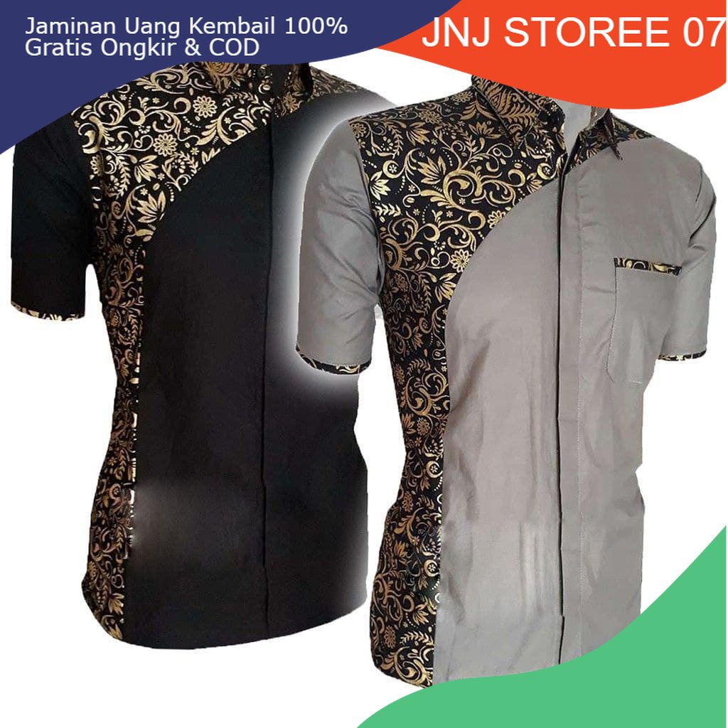 Jual 44 Ramadhan Sale Baju Koko Lengan Pendek Koko Pria Dewasa Teranyar 2022 Koko Kombinasi