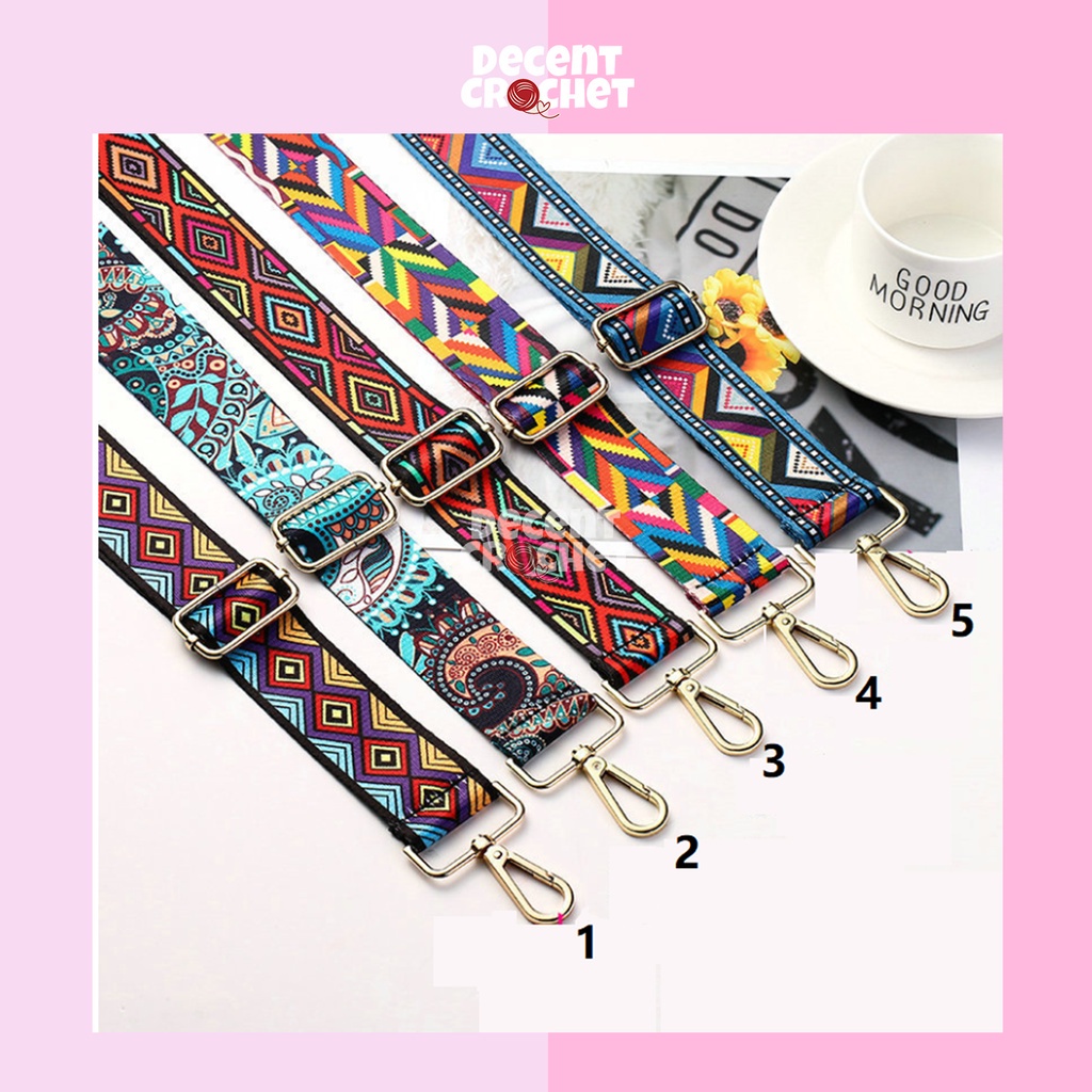 Jual Tali Tas Selempang Motif Strap Panjang | Shopee Indonesia