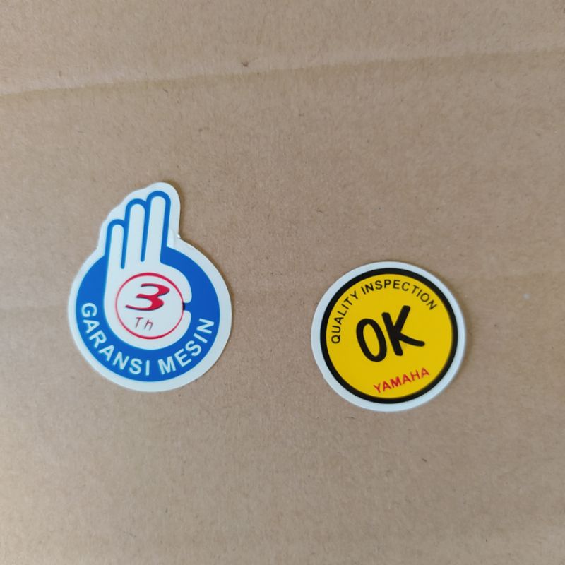 Jual STIKER OK DAN GARANSI MESIN 3 TAHUN | Shopee Indonesia