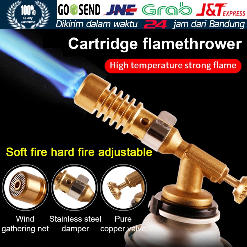 Jual Gas Torch Flame Gun Blow Torch Portable Kepala Las Full Kuningan | Shopee Indonesia