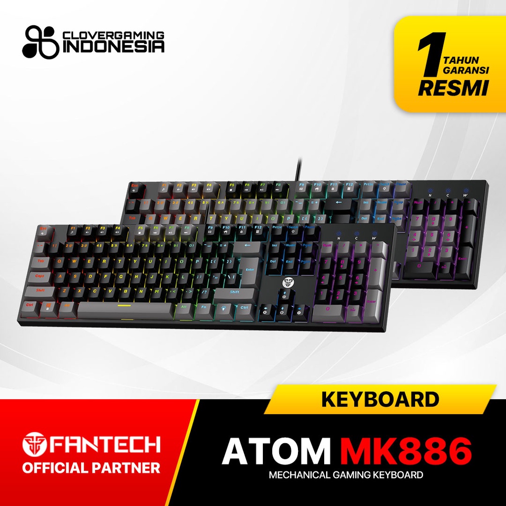 Jual Fantech ATOM Fullsize MK886 Keyboard Mechanical Gaming 104 Keys ...