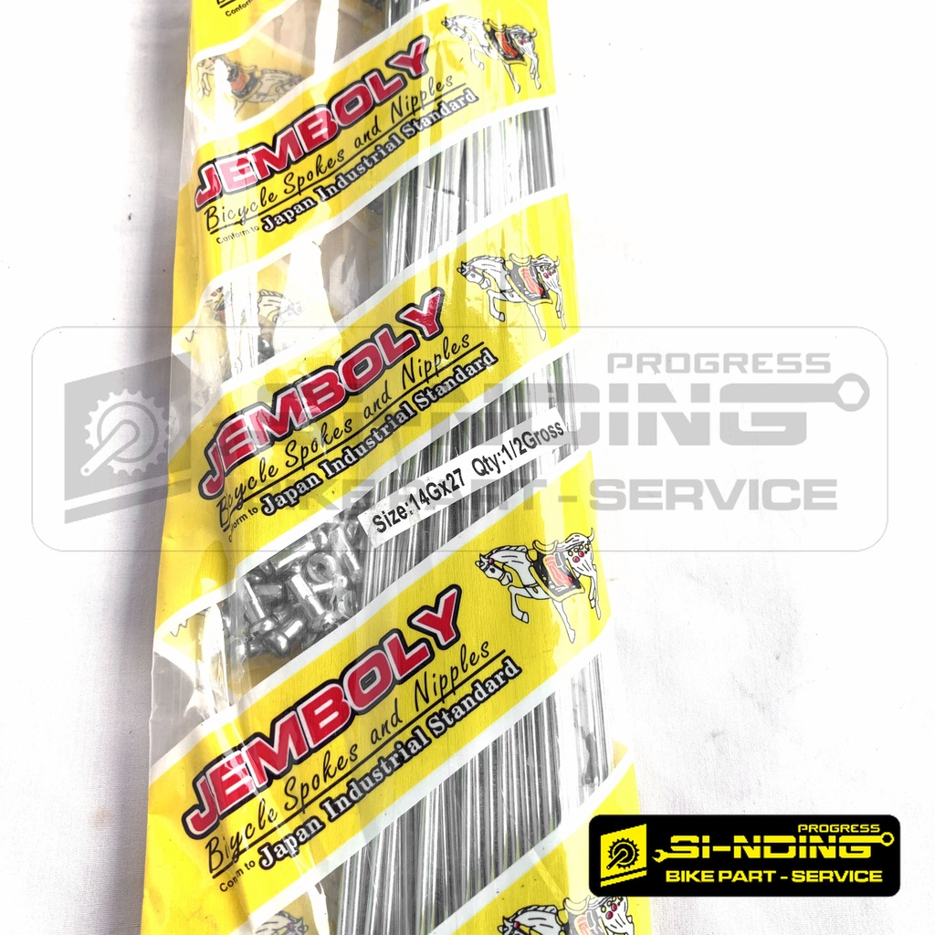 Jual Ruji Spoke 14 X 27 Inch Jari Jari Jemboly Sepeda Sepeda Balap ...