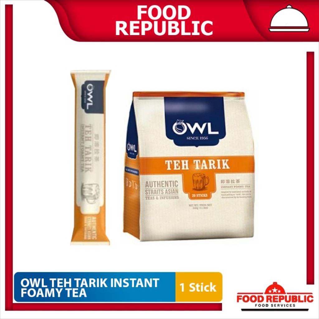 Jual Owl Teh Tarik Original Singapore Sachet 1 Stick 17gr Instant Foamy ...