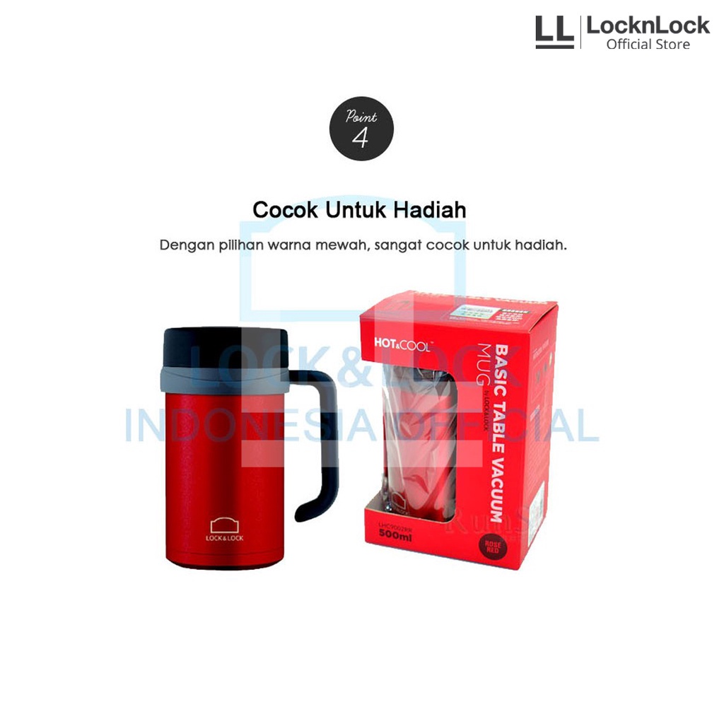 Jual Lock and Lock Termos Air Minum Table Mug Panas & Dingin 500mL ...