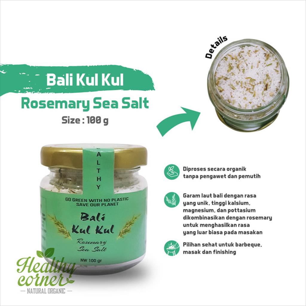 Jual Bali Kulkul - Garam Laut Bumbu Rosemary Sea Salt 100 gr | Shopee ...