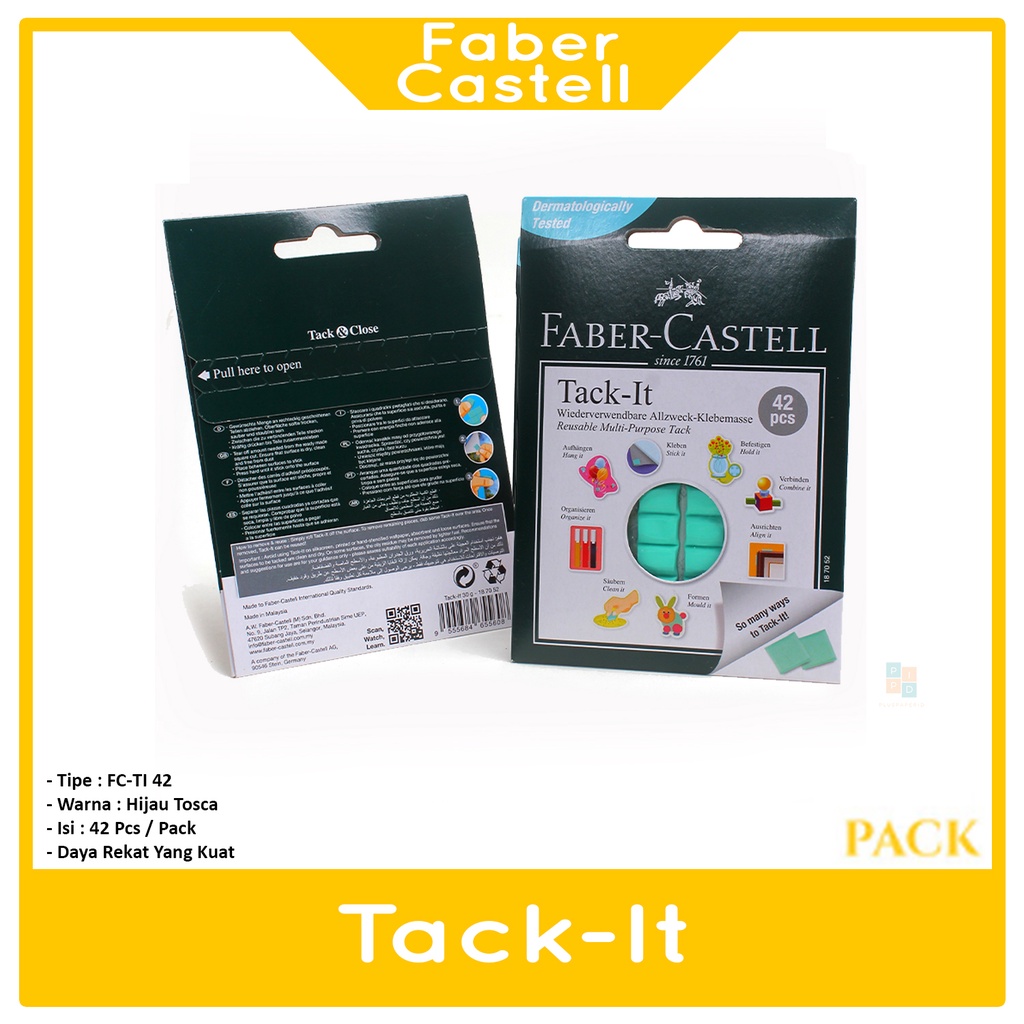 Jual FABER CASTELL - tack it reusable multi-purpose tack lem serbaguna ...