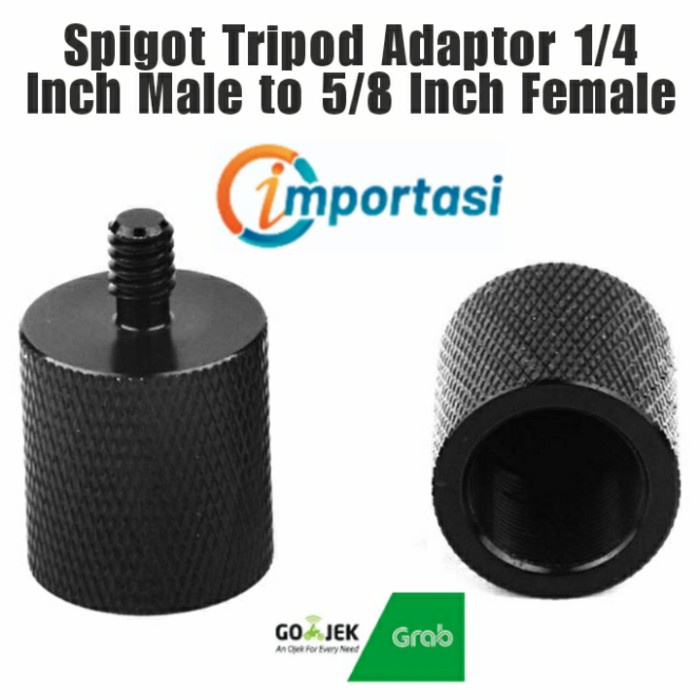 Jual Spigot Tripod Adapter 1/4 Inch Male to 5/8 Inch Female Screw Mount ...