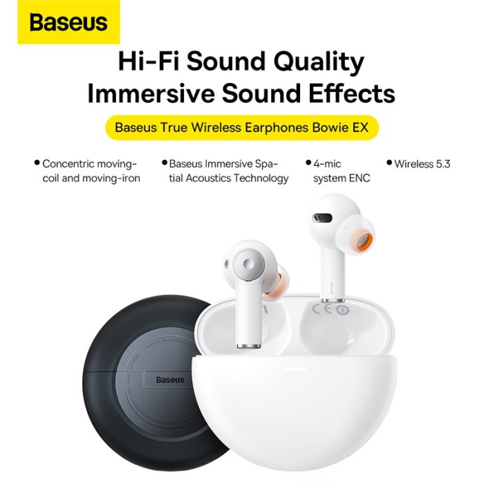 Jual Baseus TWS Bowie EX True Wireless Earphones | Shopee Indonesia