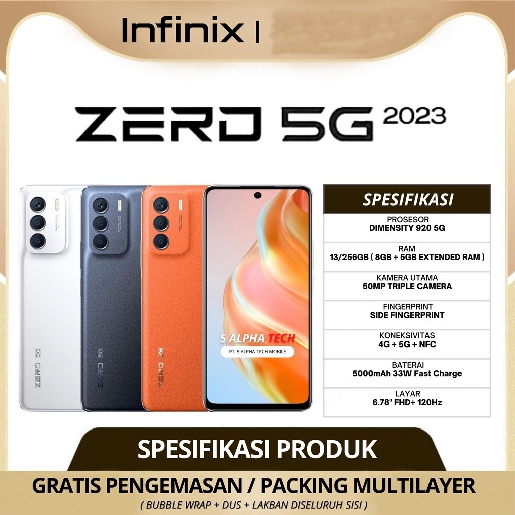 Jual HP INFINIX ZERO 5G 2023 8/256 | Shopee Indonesia