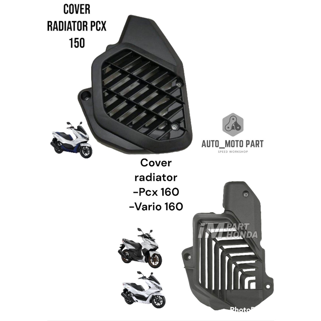 Jual cover comp tutup radiator pcx 150 K97 dan pcx 160 K1Z pnp vario ...