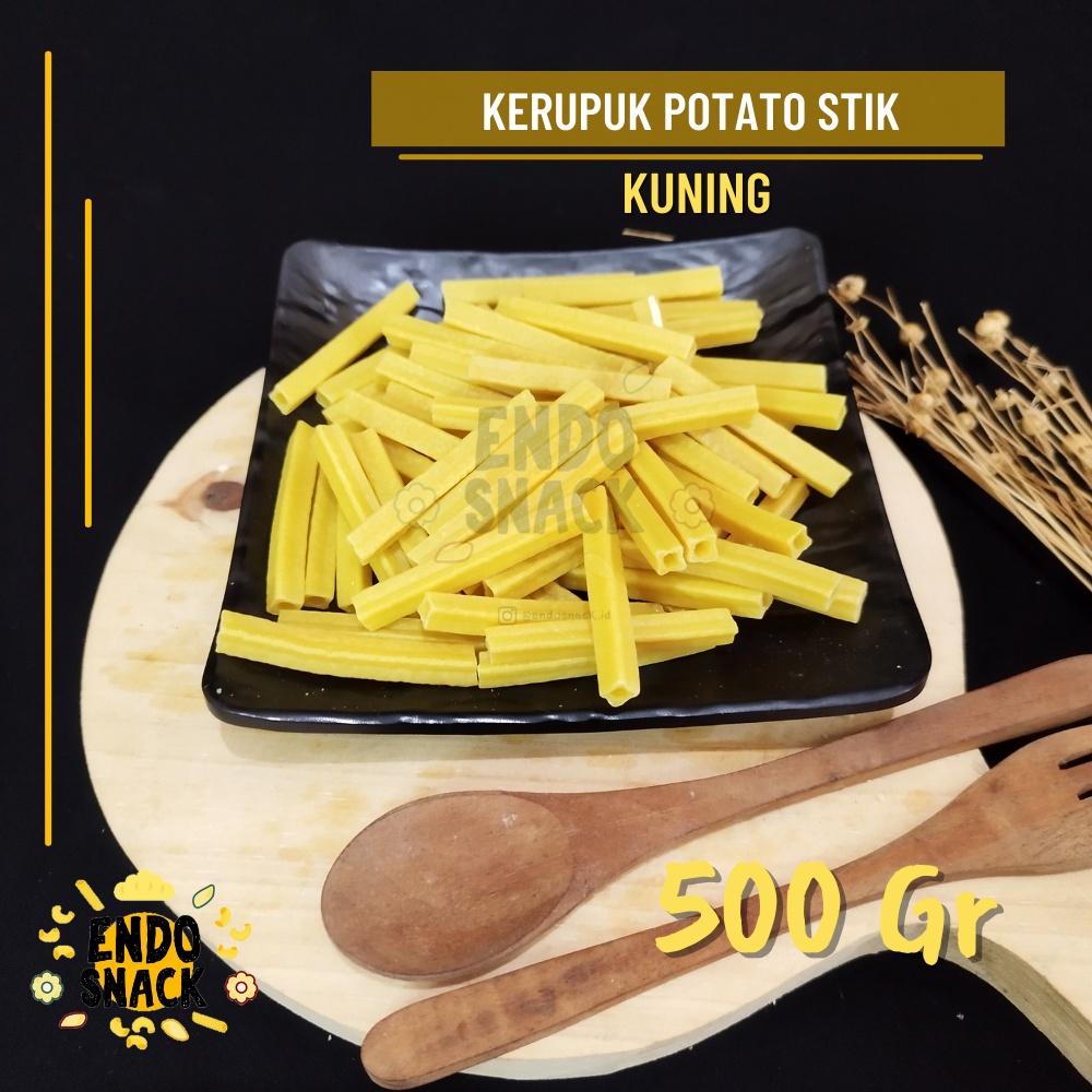 Jual MAKARONI POTATO STIK 500 Gram, Kerupuk Potato stik Untuk Seblak ...