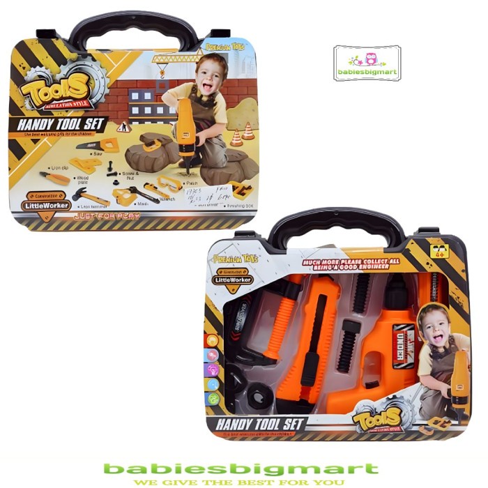 Jual Mainan Anak Tool set toys alat perkakas obeng Engineering Tool Box ...