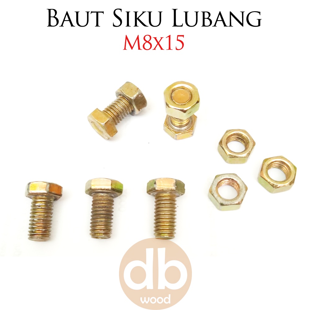 Jual Baut Siku Lubang M8x15 | Mur Baut Besi Siku Lubang | Shopee Indonesia