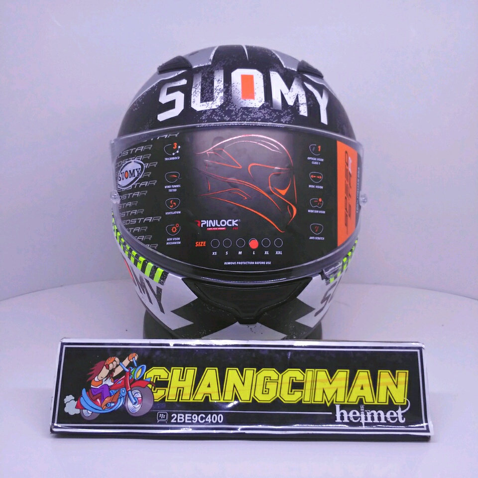 Jual HELM SUOMY SPEEDSTAR PROPELLER MATT GREY ORIGINAL | Shopee Indonesia