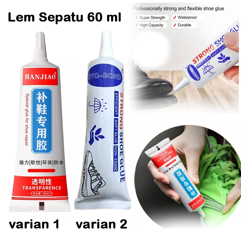 Jual Lem Sepatu Perekat Kulit Kain Kayu Serbaguna Resin 60ml Lem Super ...