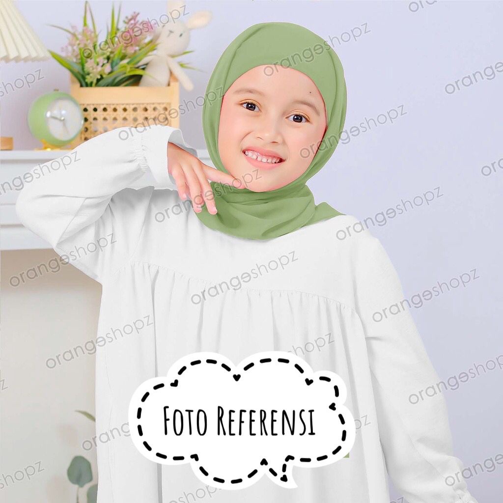 Jual Jilbab Segiempat Segitiga Inner Anak Square Inner Kids Instan ...
