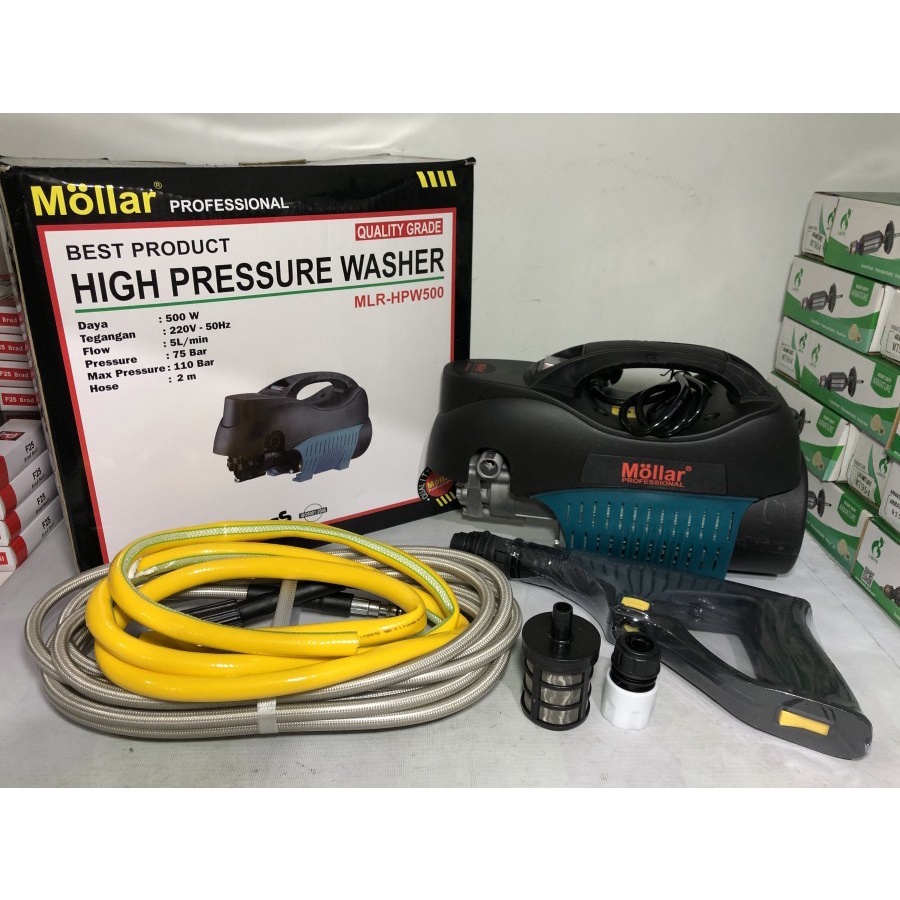 Jual mollar hpw 500 high pressure cleaner mesin jet cleaner cuci mobil ...