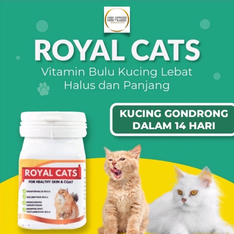 Jual Paket Gembul Bulu Lebat Immun Booster Vitamin Kucing Royal Cats ...