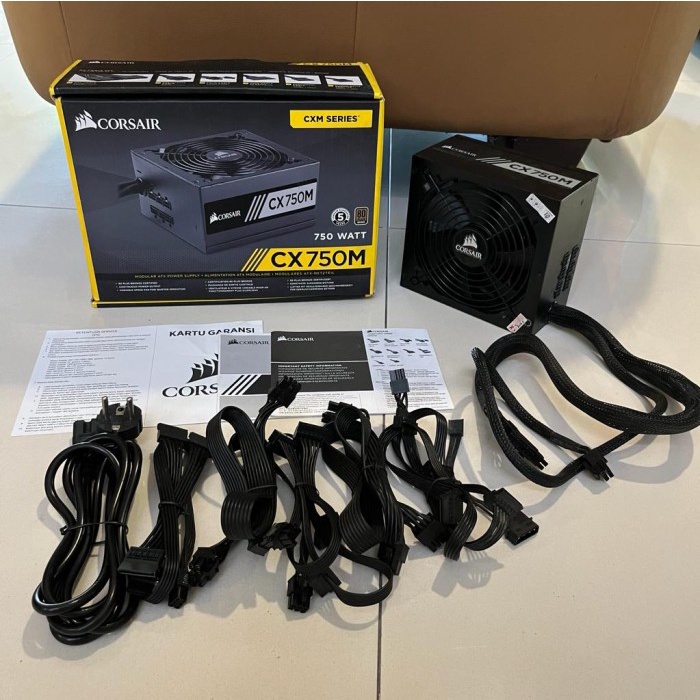 Jual PSU CORSAIR CX750M CX 750M Modular Power Supply 80 PLUS | Shopee ...