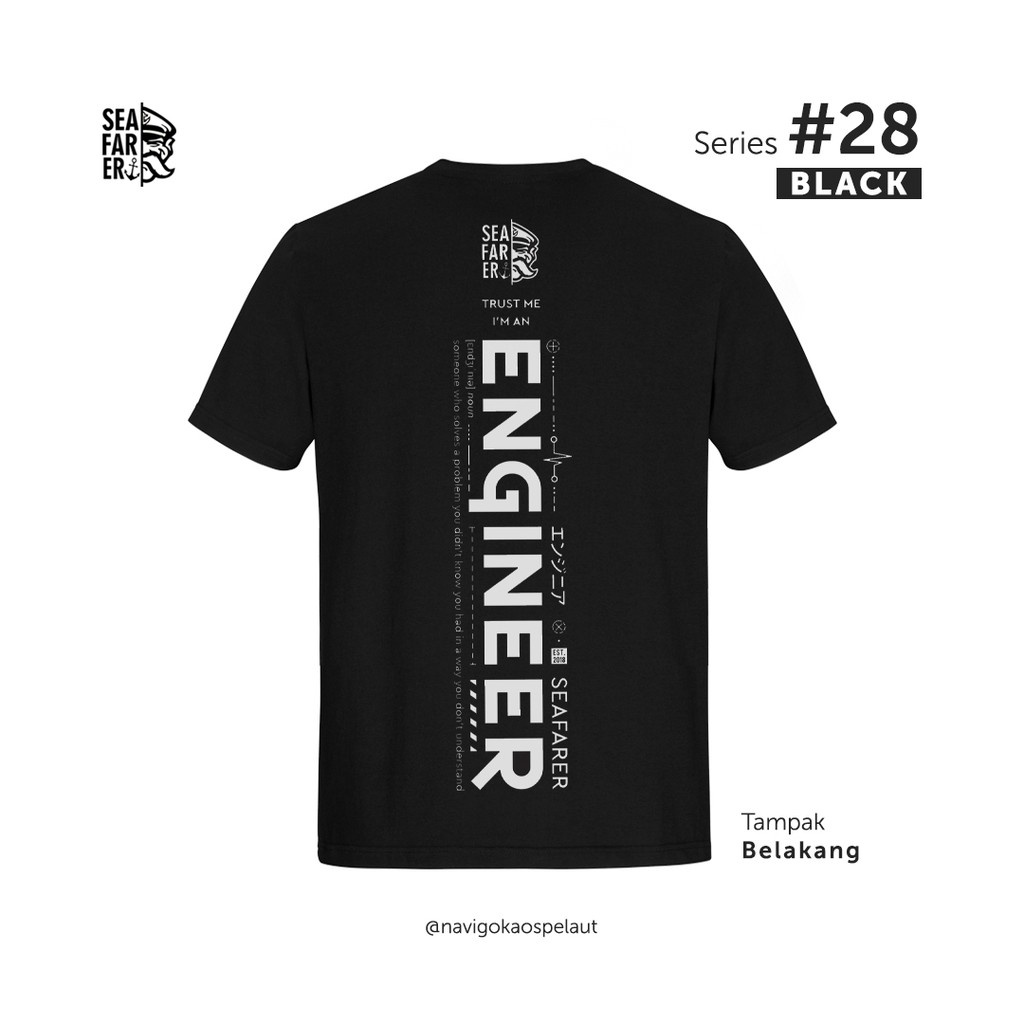 Jual SERIE #28 ENGINEER NAVIGO KAOS PELAUT | Shopee Indonesia