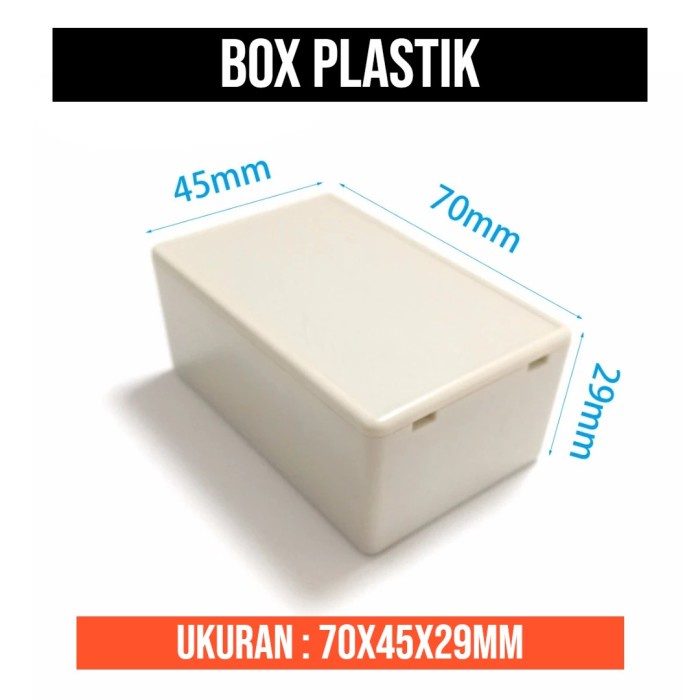 Jual Box Putih 70 x 45 x 29 mm Case Enclosure Box 7x4.5x2.9 cm Junction ...