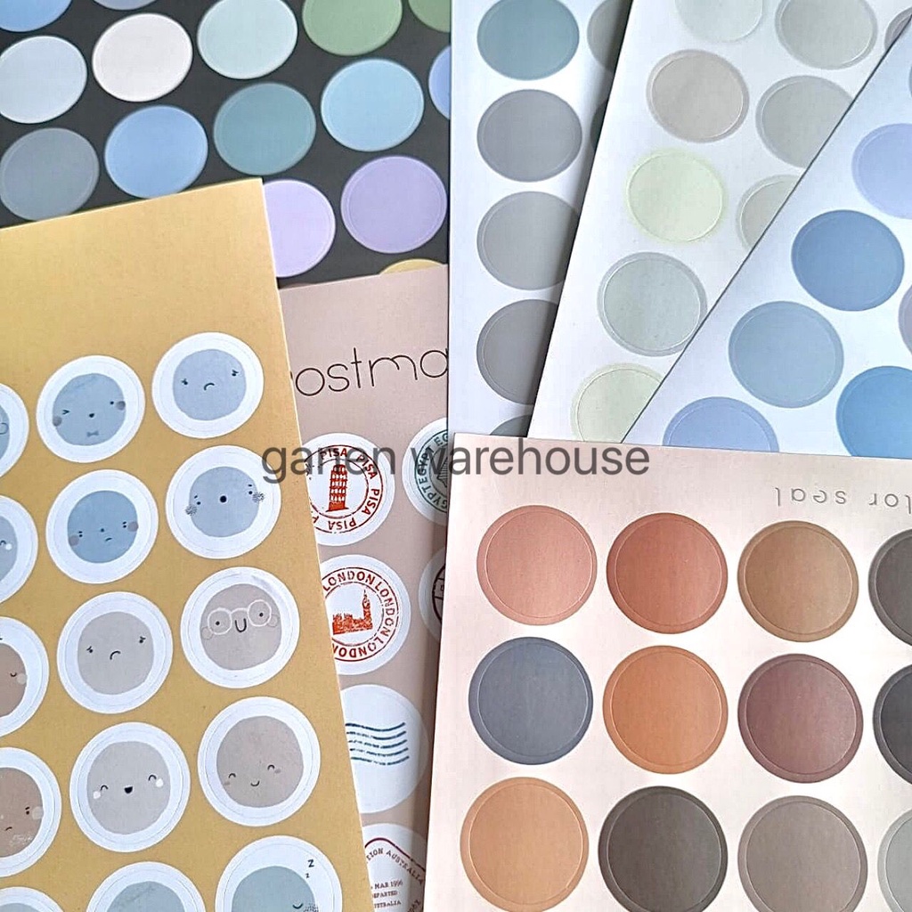 Jual [GW] 1 Lembar Sticker Dot Warna Warni Stiker Deco Journal | Shopee ...