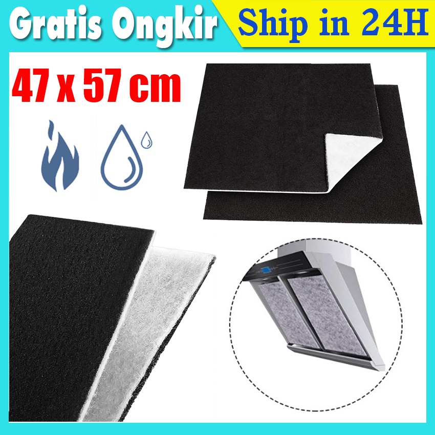 Jual Saringan Udara Filter Cooker Hood Carbon Asap Minyak Uap Dapur ...