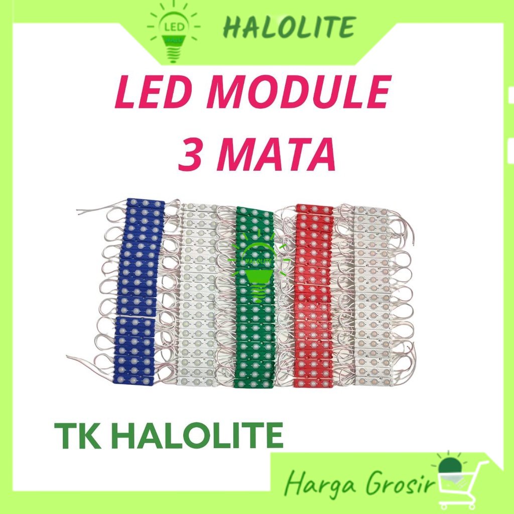 Jual Lampu LED Module 3 Mata Besar 12 Volt | Shopee Indonesia