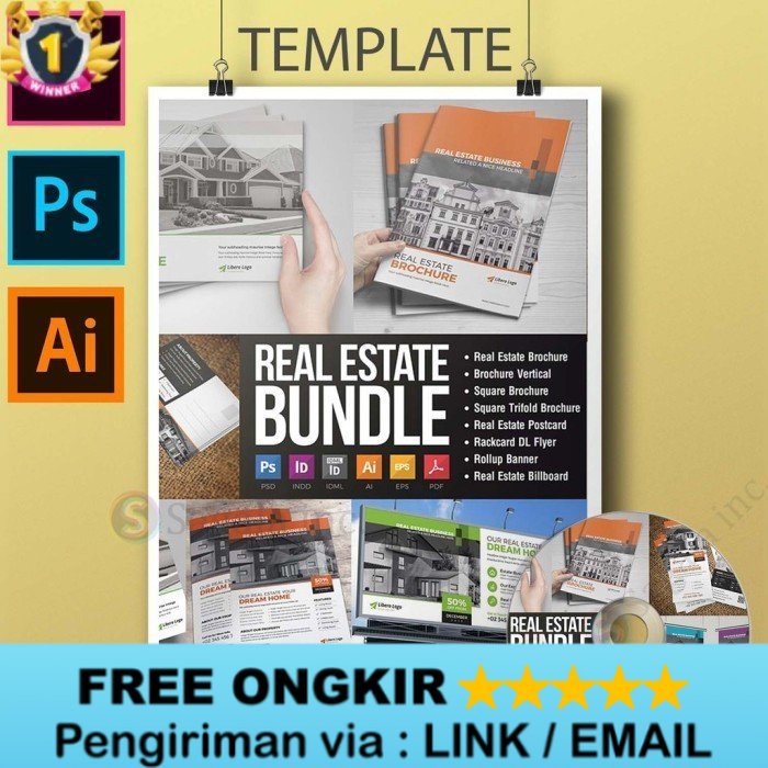 Jual template real estate flyer brosur billboard indesign | Shopee ...