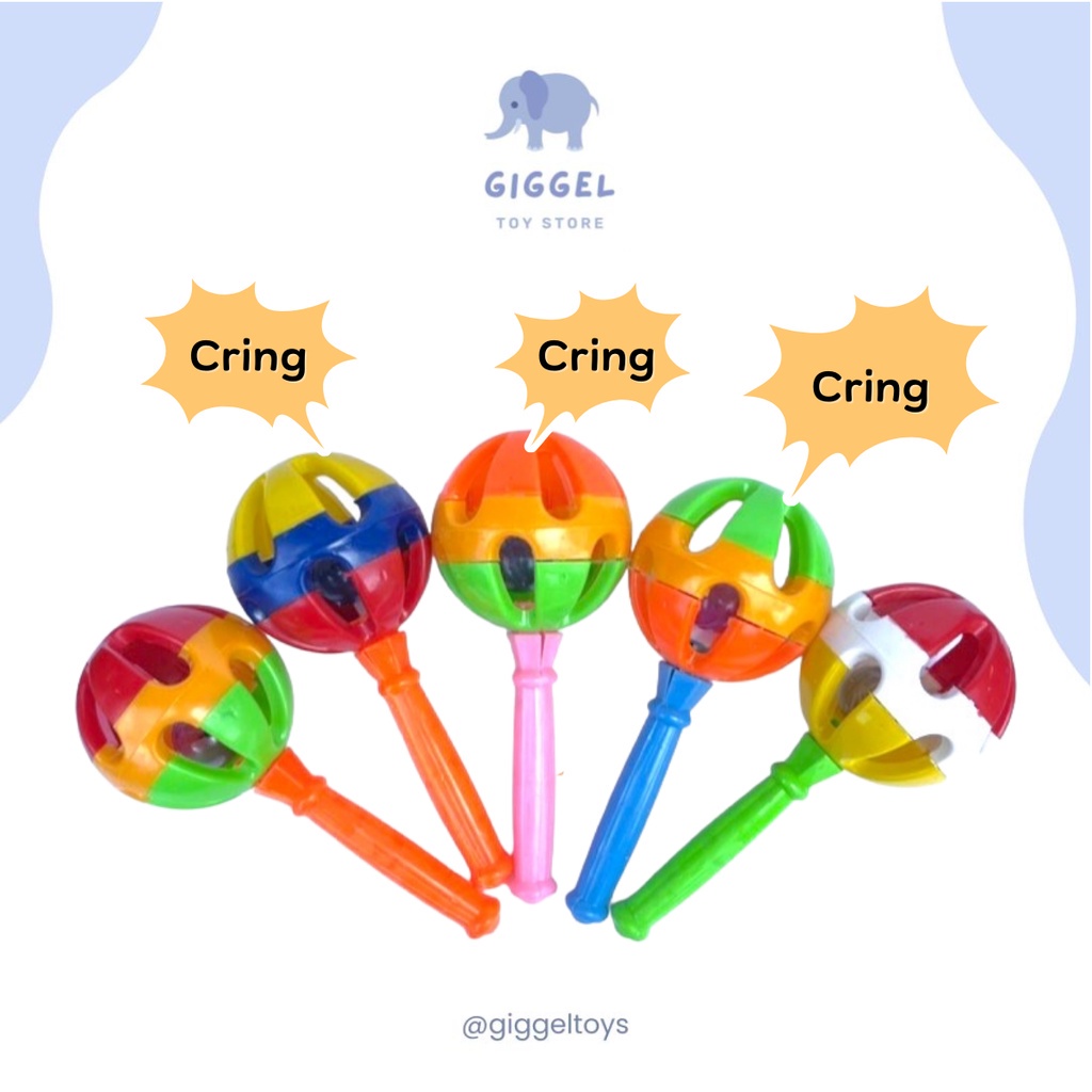 Jual [ Giggel ] Rattle Stick Shaker / Mainan Kerincingan Lonceng ...