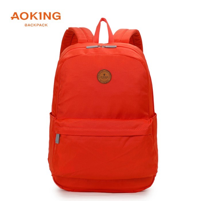 Jual Tas Ransel Aoking Sekolah Simple Light Backpack - Orange | Shopee ...