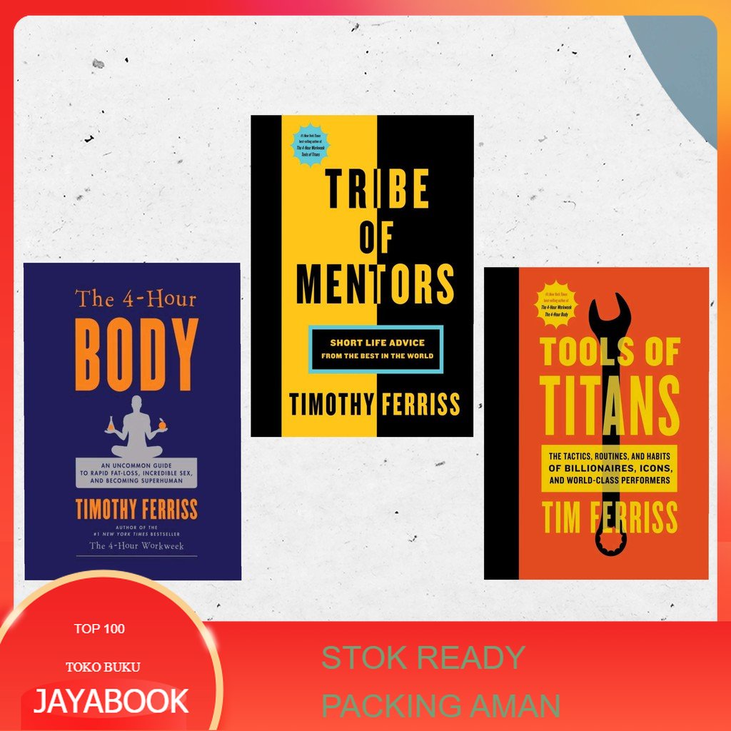 Jual (Eng) Timothy Ferriss Books Collection (The 4 Hour Body, Tribe Of ...