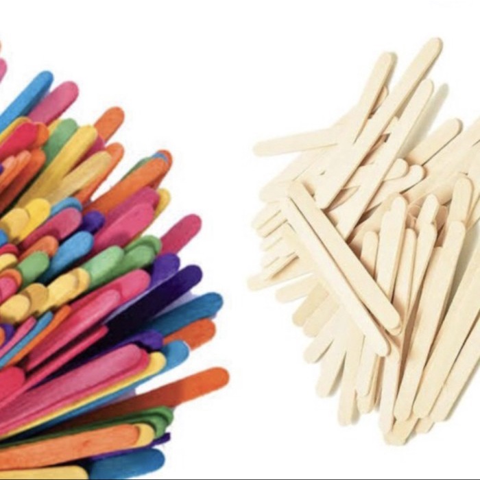 Jual Stik Es Krim Ice Cream Popsicle Ice Stick Kreasi Polos dan Warna ...