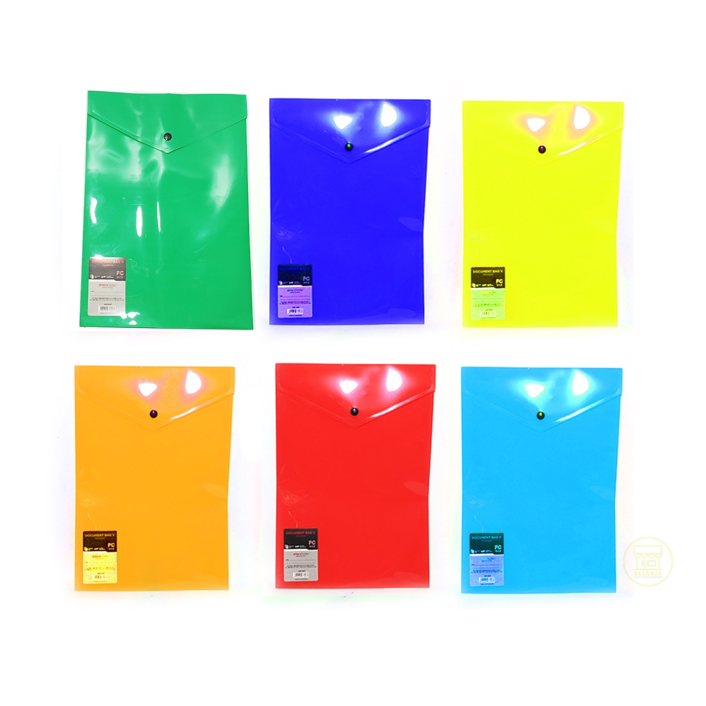 Jual INTER X FOLDER - Dokumen Map Kancing V Opaque F4 - Folio - Pcs ...