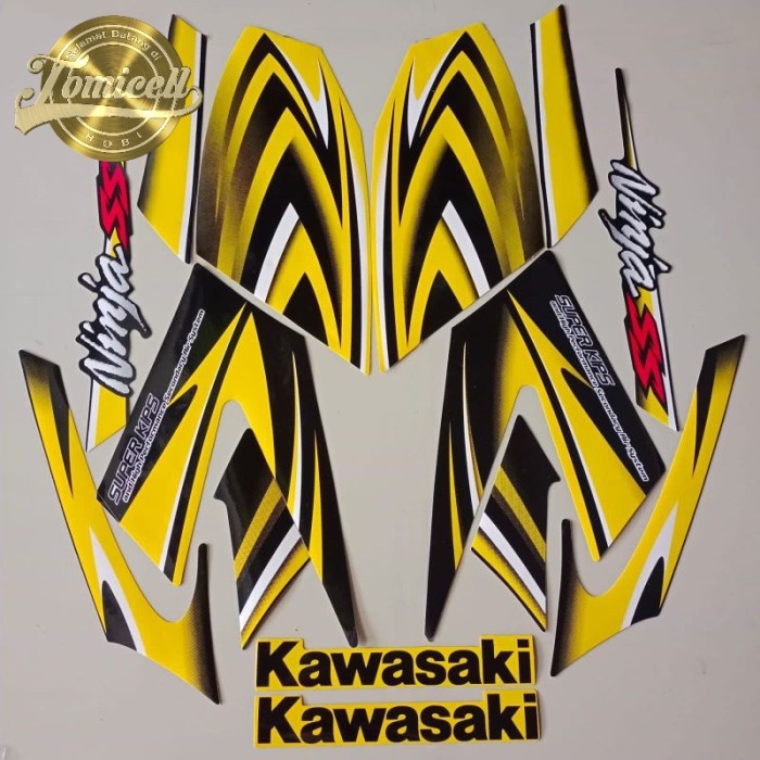 Jual striping kawasaki ninja ss 2011 2012 kuning decal list body ...