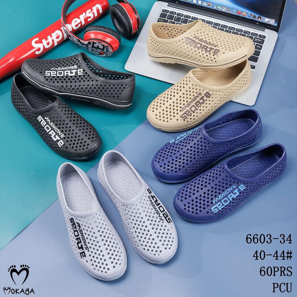 Jual Sepatu Slop Jaring Karet Pria Motif Fashions Sport Super Keren ...
