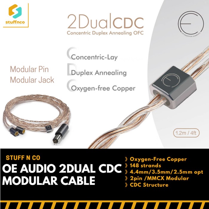 Jual OE Audio 2DualCDC Oxygen-Free-Copper IEM Cable Modular Jack Pin Upgrad | Shopee Indonesia