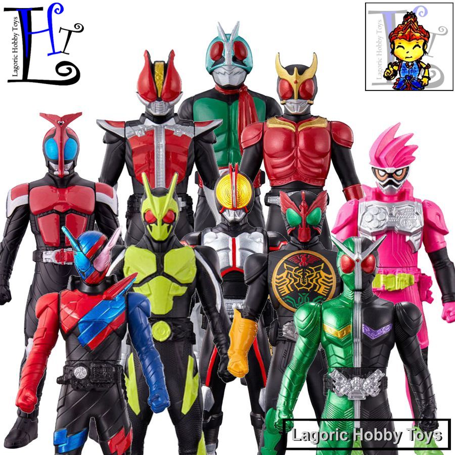 Jual Kamen Rider Soft Vinyl Bandai 14cm Mix Varian Single LHT1 Mainan ...