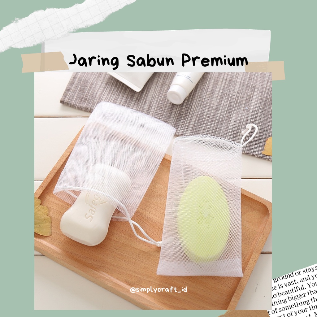 Jual Simply Craft ID - JARING BUSA SABUN BATANG MANDI | JARING SPONS ...