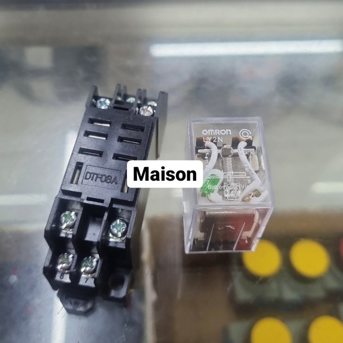 Jual Relay Omron LY2N 24VDC plus socket | ly2n 24v dc - socket saja ...