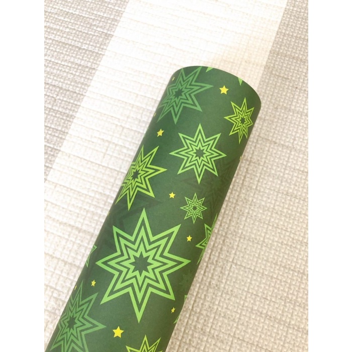 Jual Kertas Kado Bintang Segi 8 Hijau | Shopee Indonesia