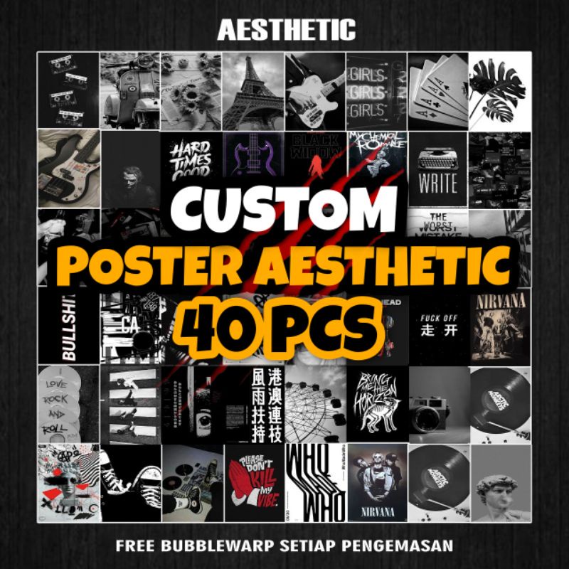 Jual poster aesthetic - poster dinding - hiasan dinding aestetik - wall ...