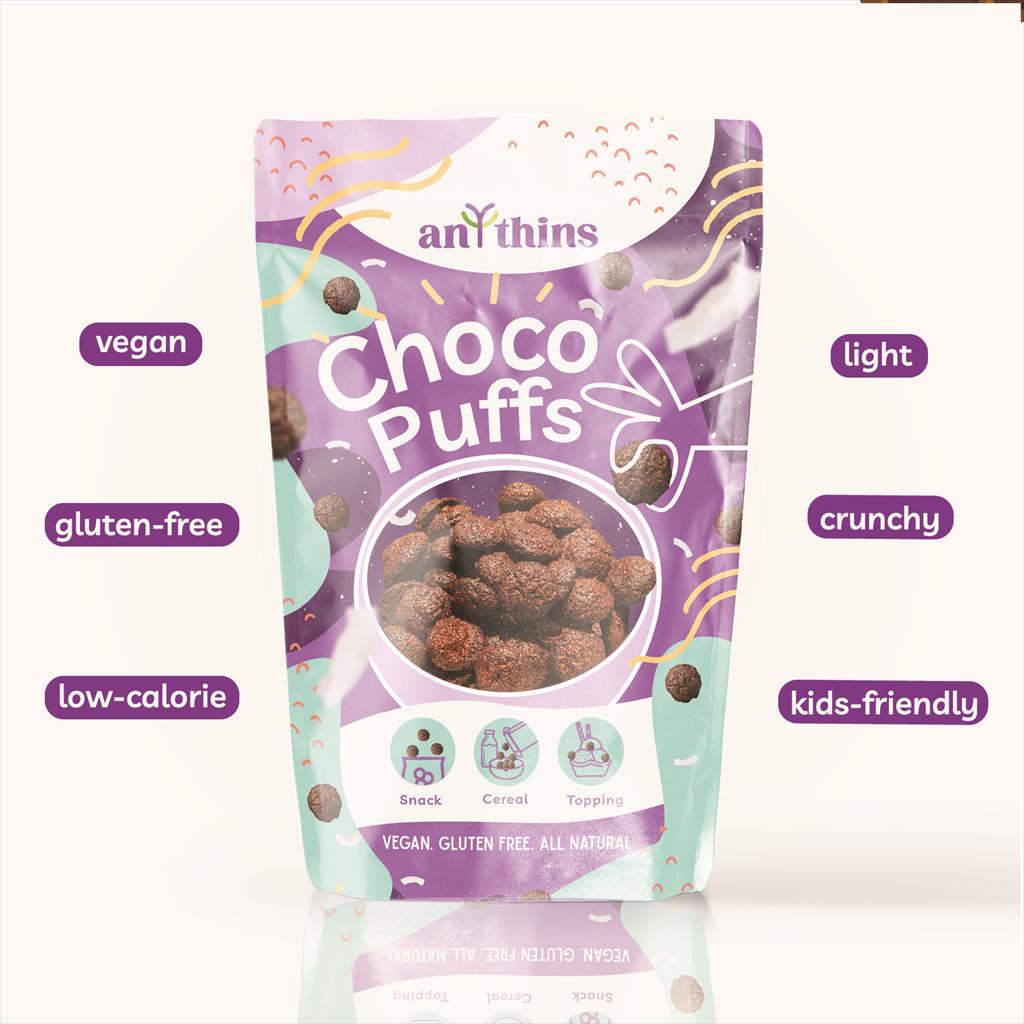 Jual Anythins Choco Puffs Gluten Free Dairy Free Snack 70g | Shopee ...