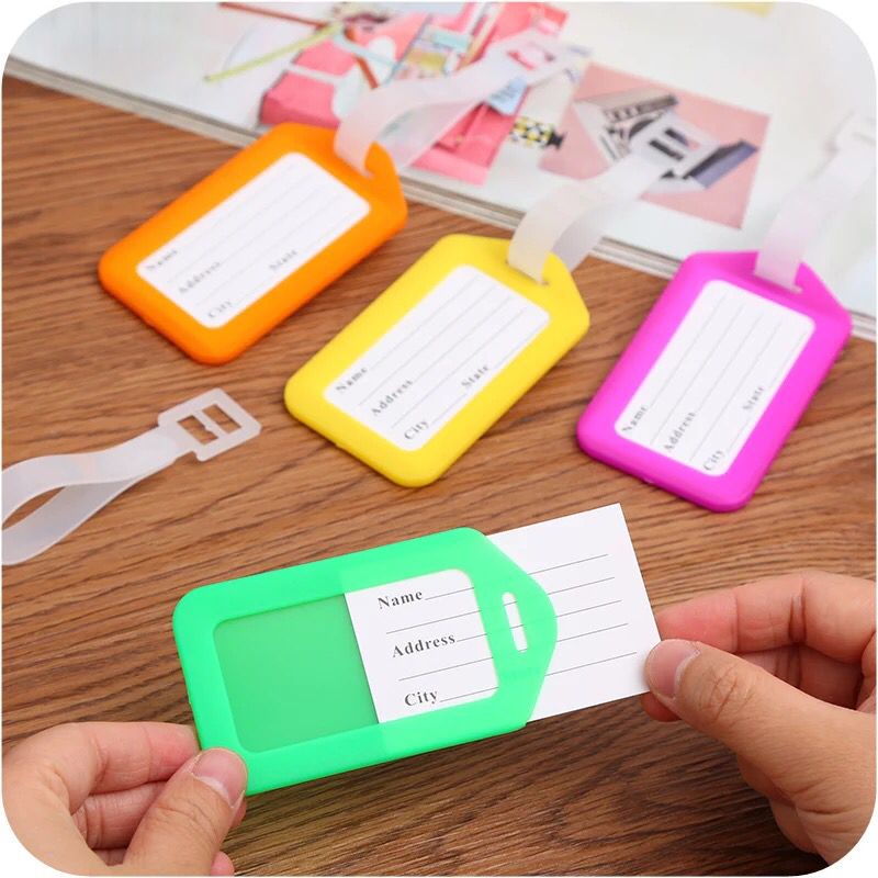 Jual Tag Label Koper Bagasi Gantungan Label Nama Tas Luggage Tag 12 ...