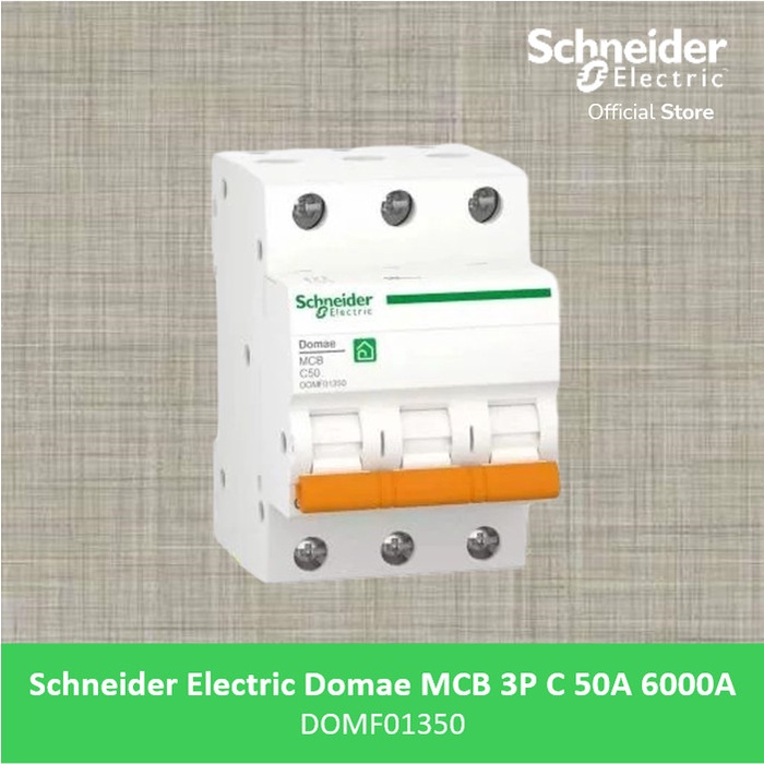 Jual Schneider Electric Domae MCB 3P C 50A 6000A | Shopee Indonesia