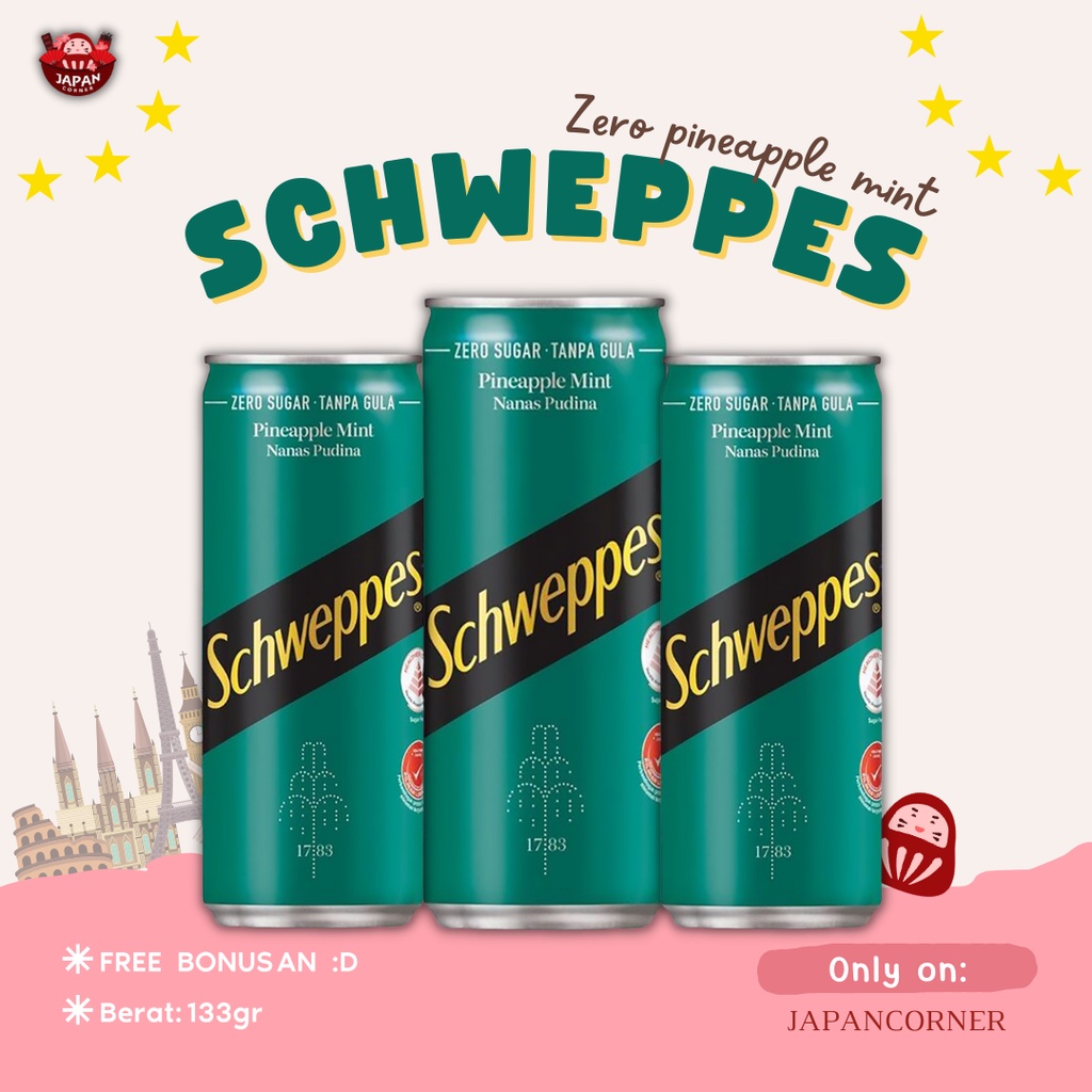 Jual Schweppes zero pineapple mint | Shopee Indonesia